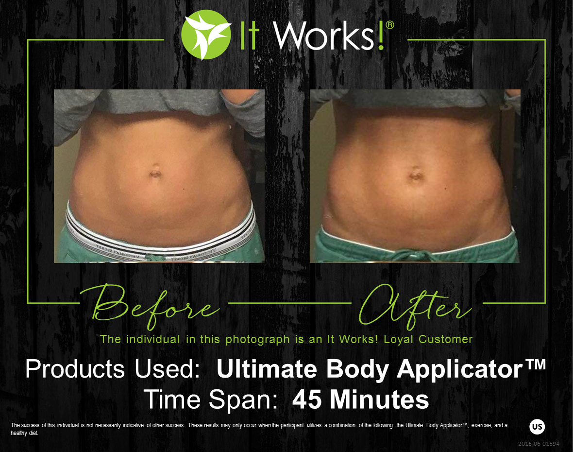See REAL Before & After Pics Using It Works Body Wraps!